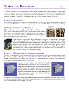 What is Trabecular Bone Score (TBS)?